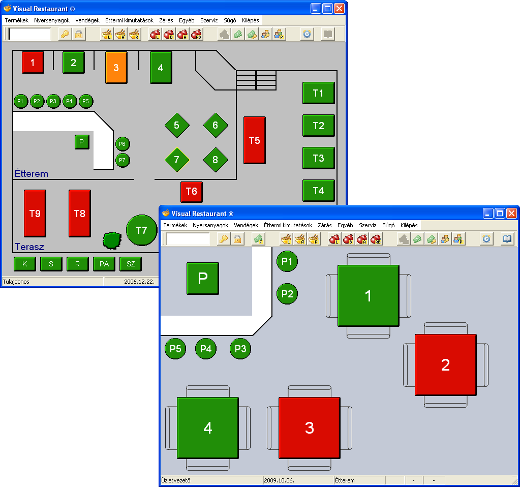 Visual Restaurant éttermi szoftver